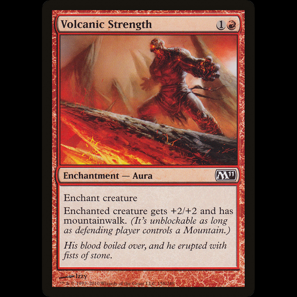 MTG Volcanic Strength Magic 2011 m11#158 - Madtoyz