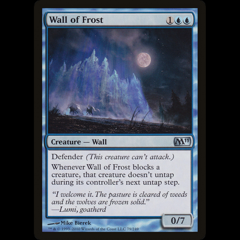 MTG Muro de escarcha (Wall of Frost) Magic 2011 m11#79 - Madtoyz