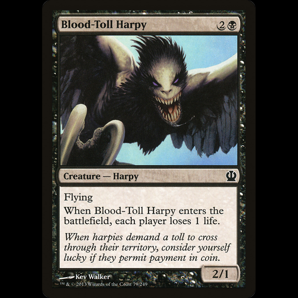 MTG Blood-Toll Harpy Theros ths#79 - Madtoyz