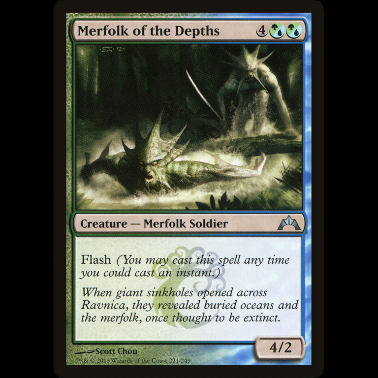 MTG Merfolk of the Depths Gatecrash gtc#221 - Madtoyz