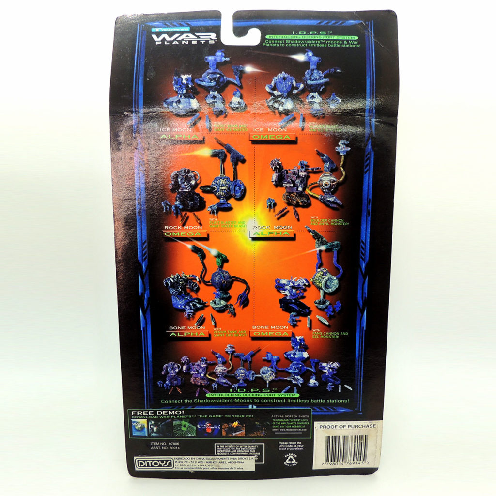 War Planets Shadow Raiders Bone Moon Alpha Trendmasters - Madtoyz