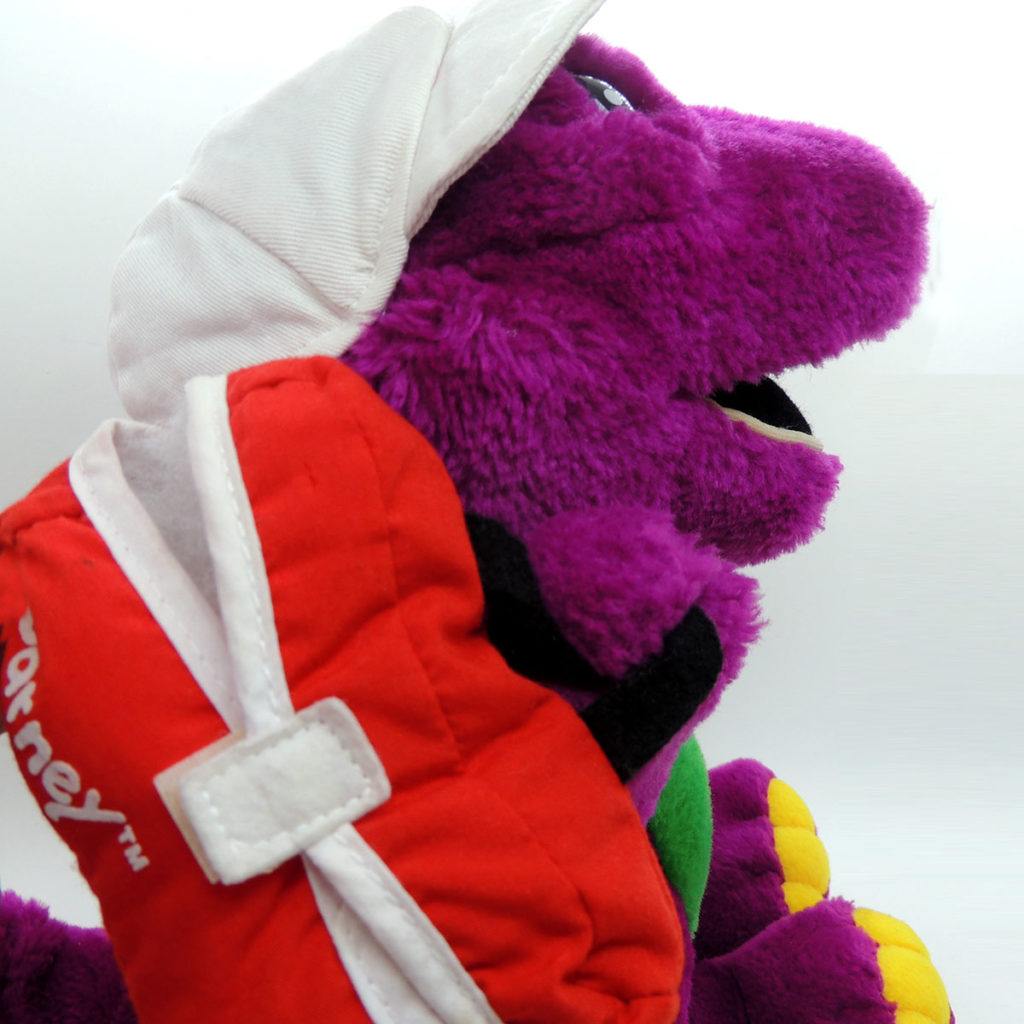 Barney Dinosaurio Peluche Sombrero Bolso Fisher Price - Madtoyz