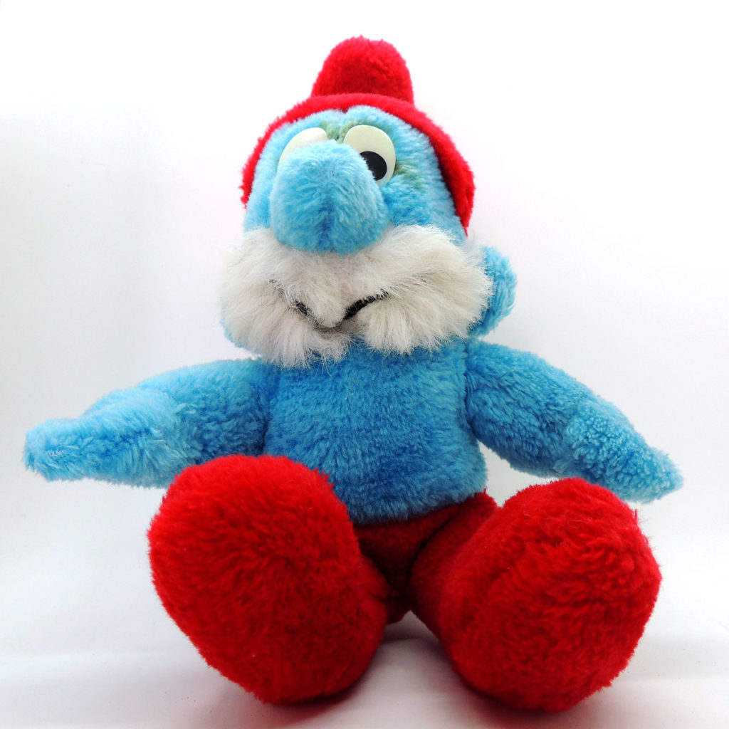 Los Pitufos Papa Pitufo Smurfs Peluche Original Vintage - Madtoyz