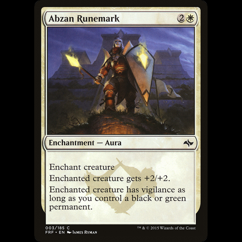 MTG Abzan Runemark Fate Reforged frf#3 - Madtoyz