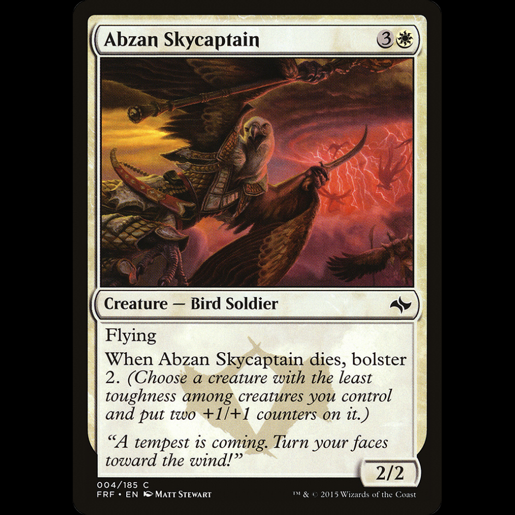 MTG Abzan Skycaptain Fate Reforged frf#4 - Madtoyz