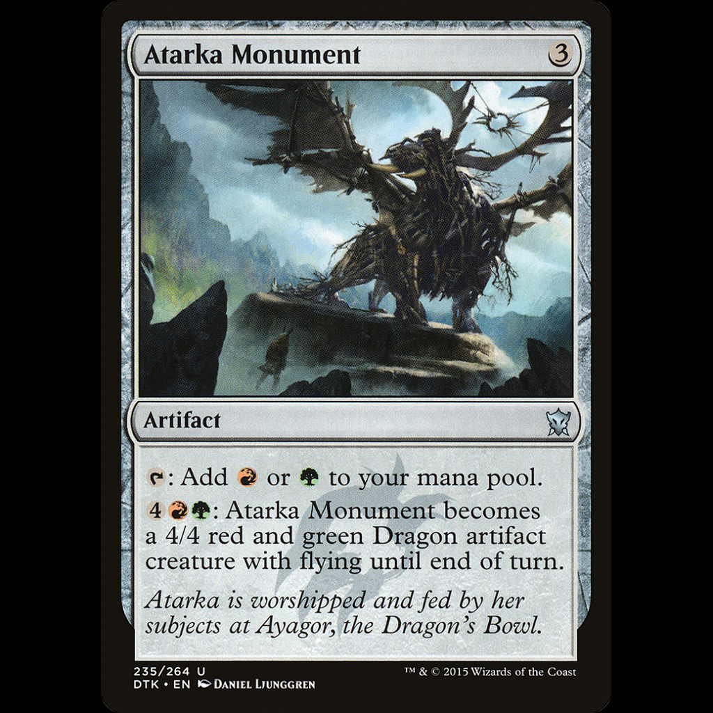 MTG Monumento a Atarka (Atarka Monument) Dragons of Tarkir dtk#235 ...