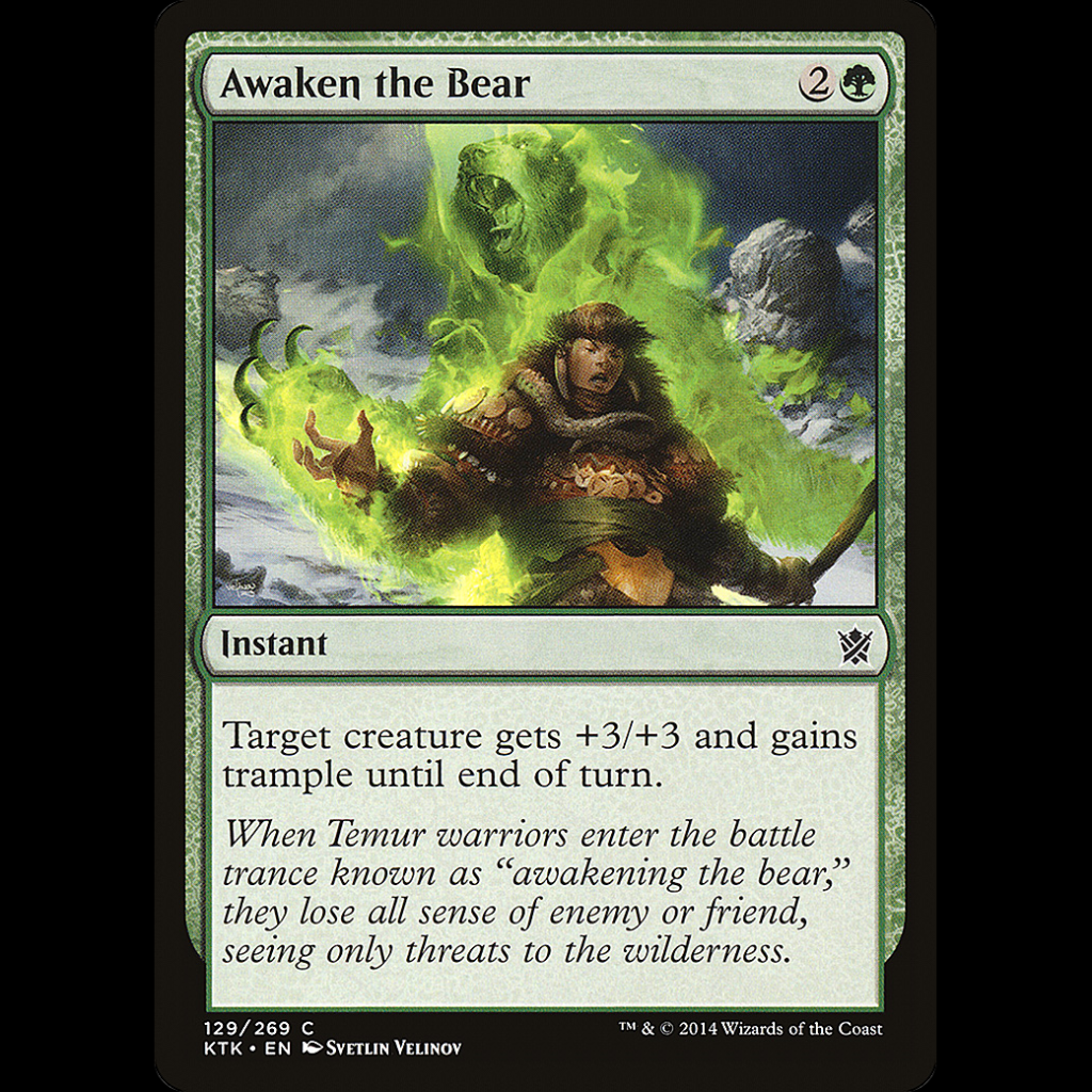 MTG Awaken the Bear Khans of Tarkir ktk#129 - Madtoyz