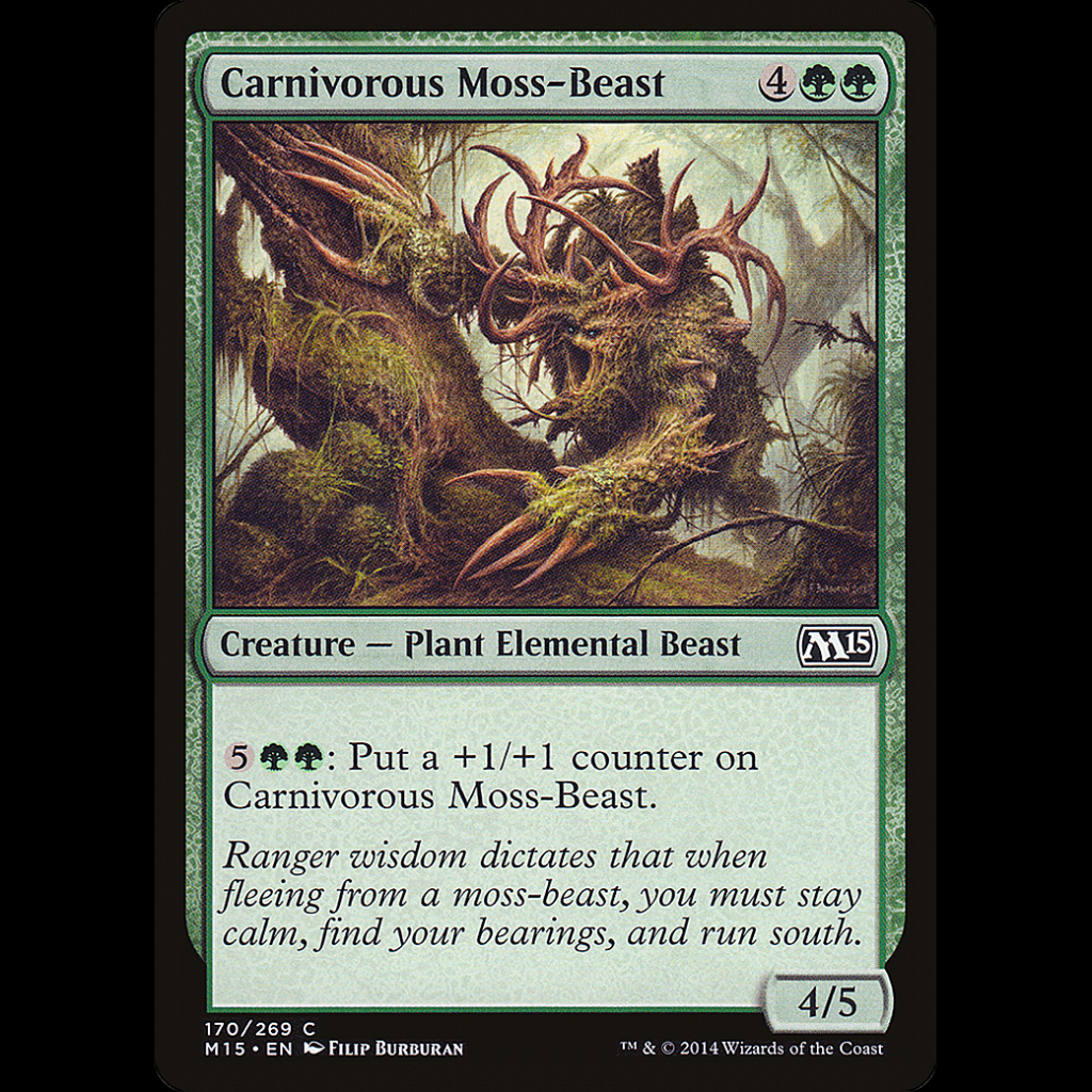MTG Carnivorous Moss-Beast Magic 2015 - Madtoyz