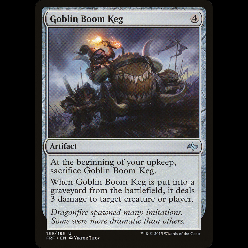 MTG Goblin Boom Keg Fate Reforged frf#159 - Madtoyz