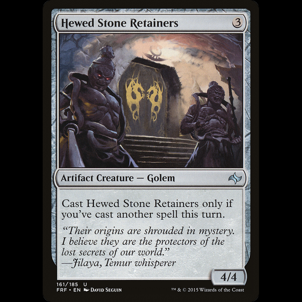 MTG Servidores de piedra tallada (Hewed Stone Retainers) Fate Reforged ...
