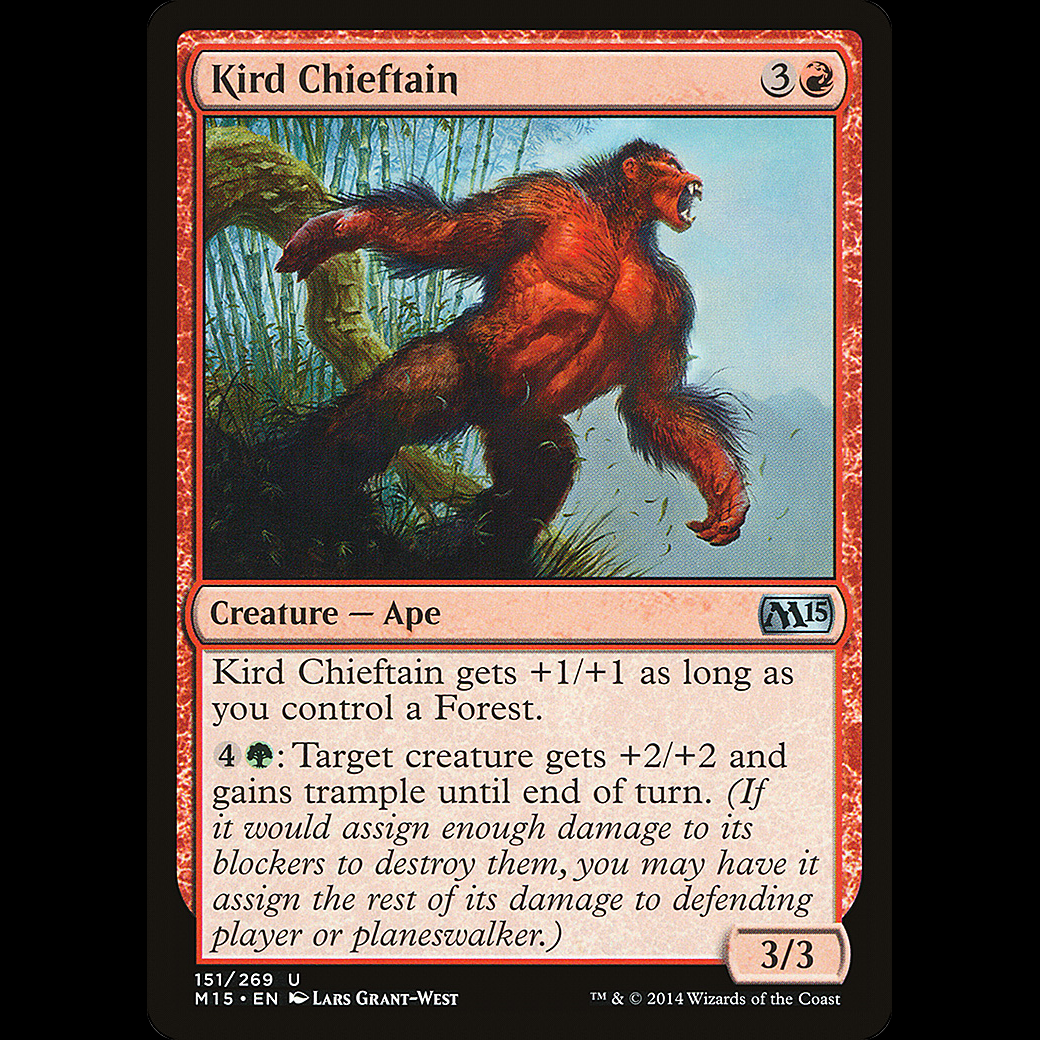 MTG Cacique de Kird (Kird Chieftain) Magic 2015 m15#151 - Madtoyz