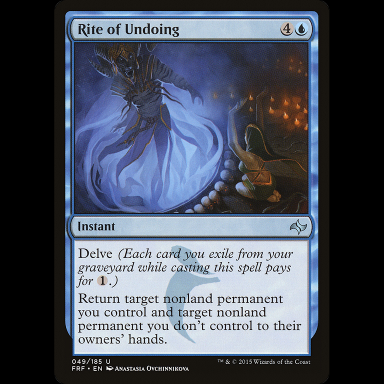 MTG Rito de retorno (Rite of Undoing) Fate Reforged frf#49 - Madtoyz