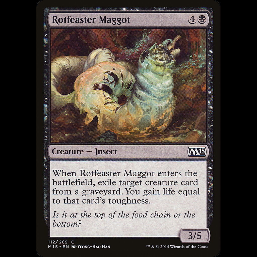MTG Larva comepodredumbre (Rotfeaster Maggot) Magic 2015 m15#112 - Madtoyz