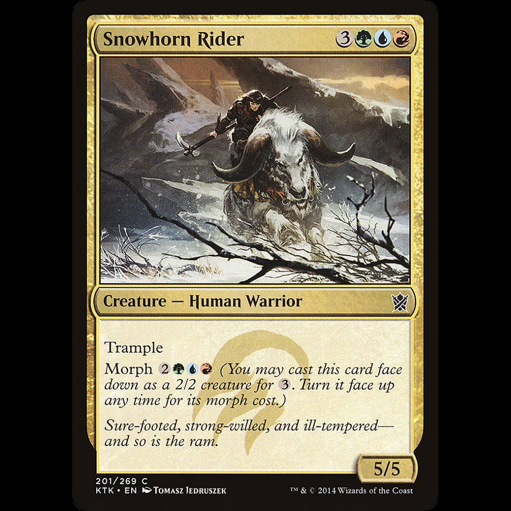 MTG Snowhorn Rider Khans of Tarkir ktk#201 - Madtoyz