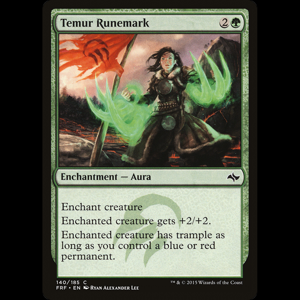MTG Marca rúnica temur (Temur Runemark) Fate Reforged frf#140 - Madtoyz