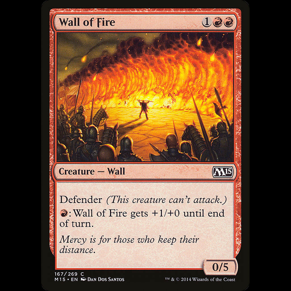 MTG Wall of Fire Magic 2015 m15#167 - Madtoyz