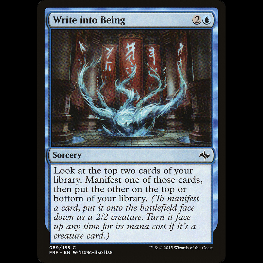 MTG Escribir el ser (Write into Being) Fate Reforged frf#59 - Madtoyz