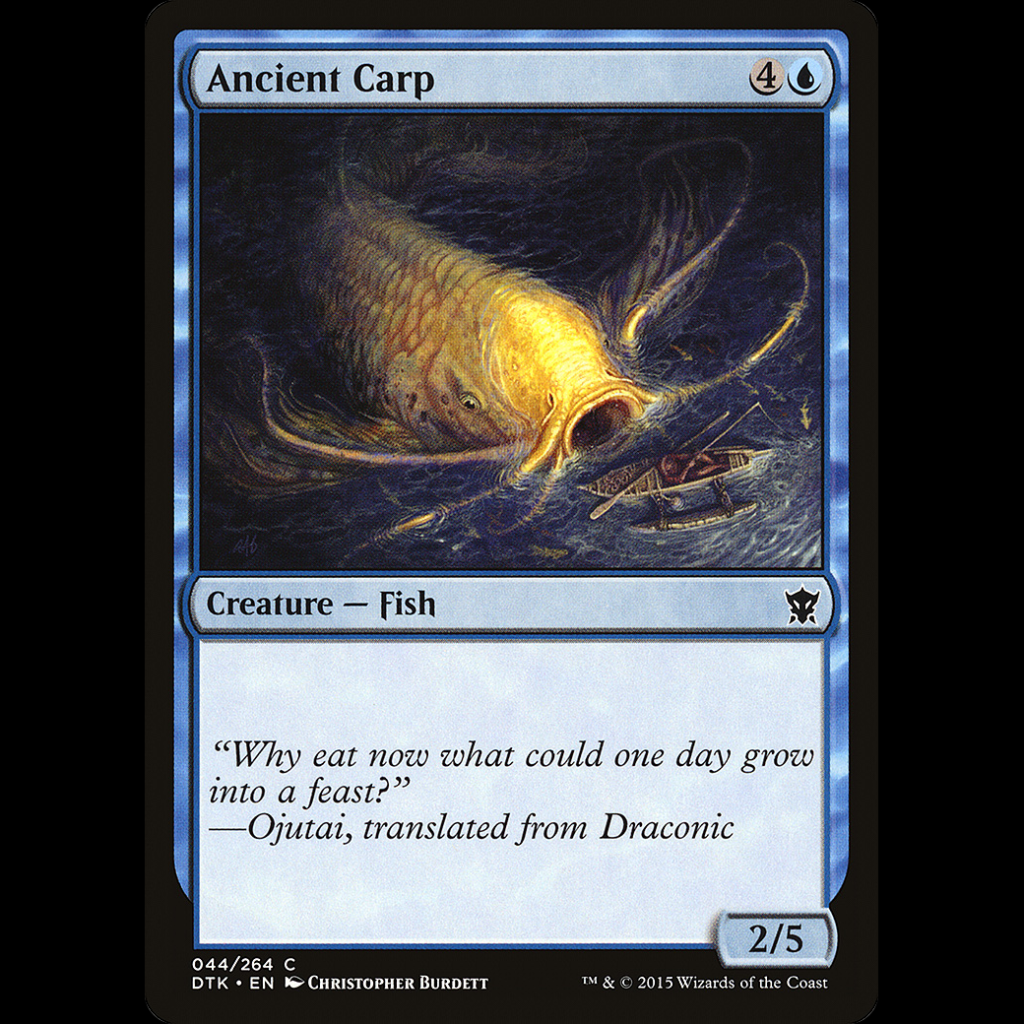 MTG Ancient Carp Dragons of Tarkir dtk#44 - Madtoyz