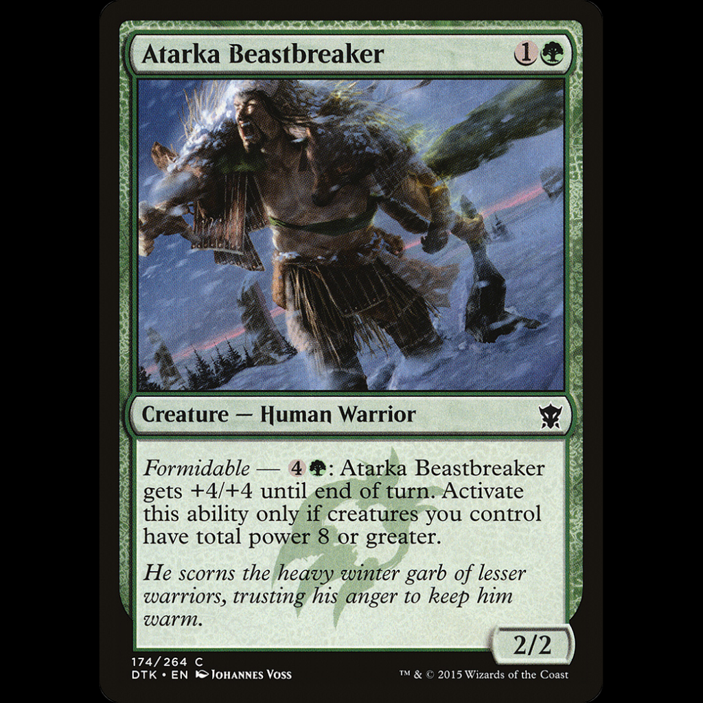 MTG Atarka Beastbreaker Dragons of Tarkir dtk#174 - Madtoyz