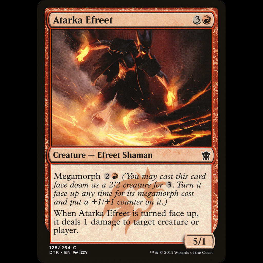 MTG Atarka Efreet Dragons of Tarkir dtk#128 - Madtoyz