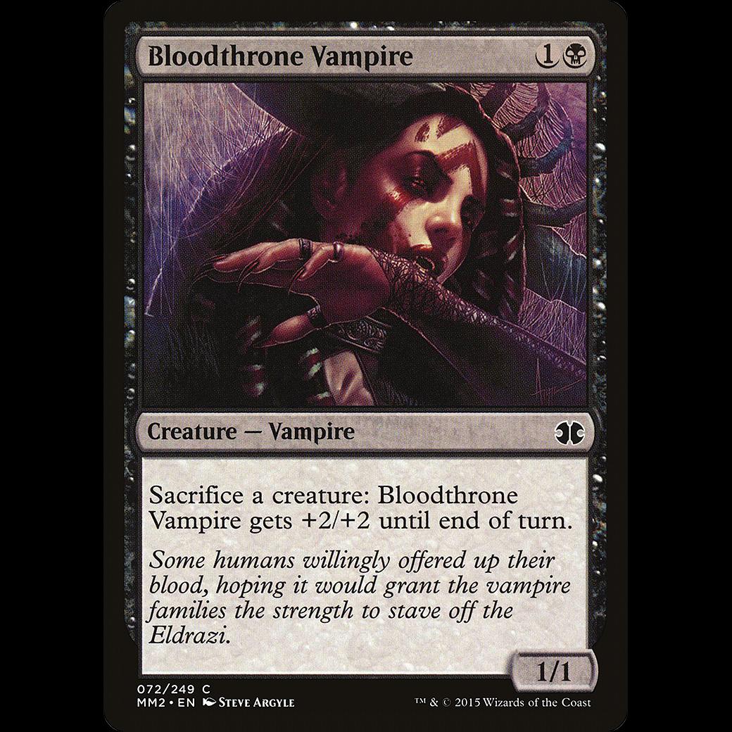 MTG Bloodthrone Vampire Modern Masters 2015 mm2#72 - Madtoyz MTG Bloodthrone Vampire Modern Masters 2015 mm2#72 - Madtoyz