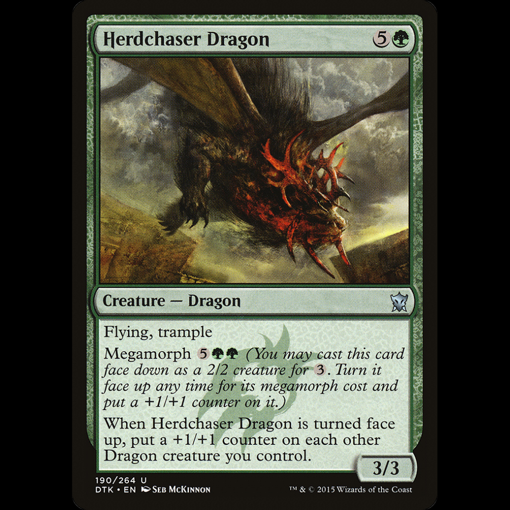 MTG Herdchaser Dragon Dragons of Tarkir dtk#190 - Madtoyz