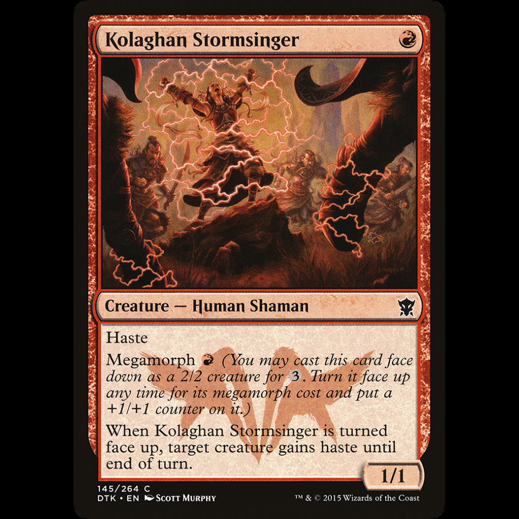 MTG Kolaghan Stormsinger Dragons of Tarkir dtk#145 - Madtoyz