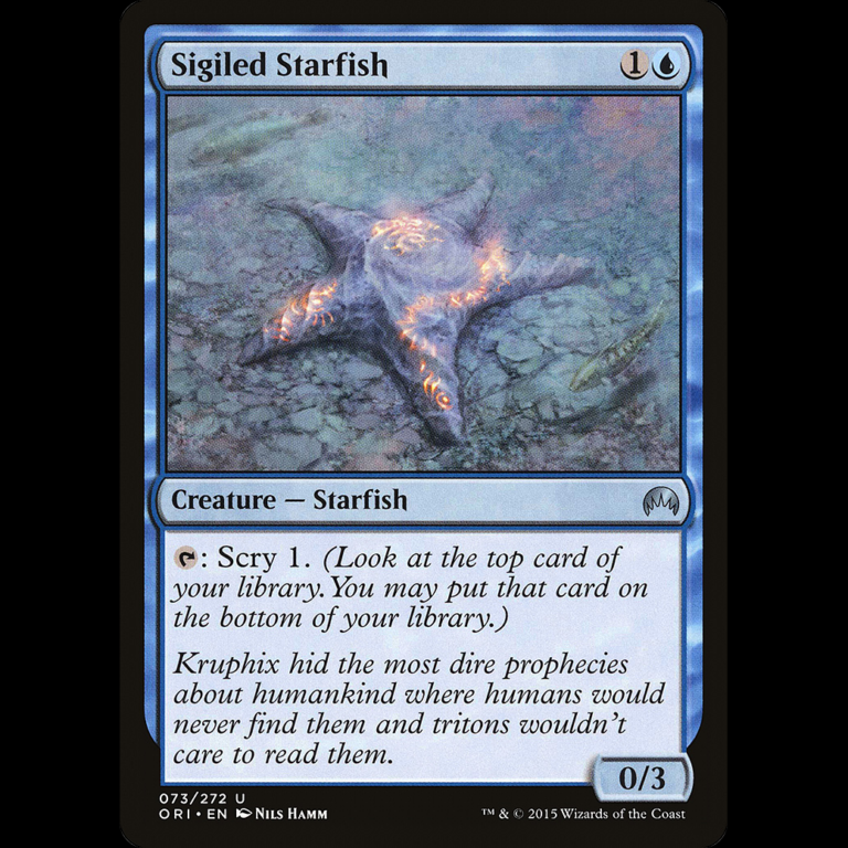 MTG Estrella de mar con runas (Sigiled Starfish) Magic Origins ori#73 ...