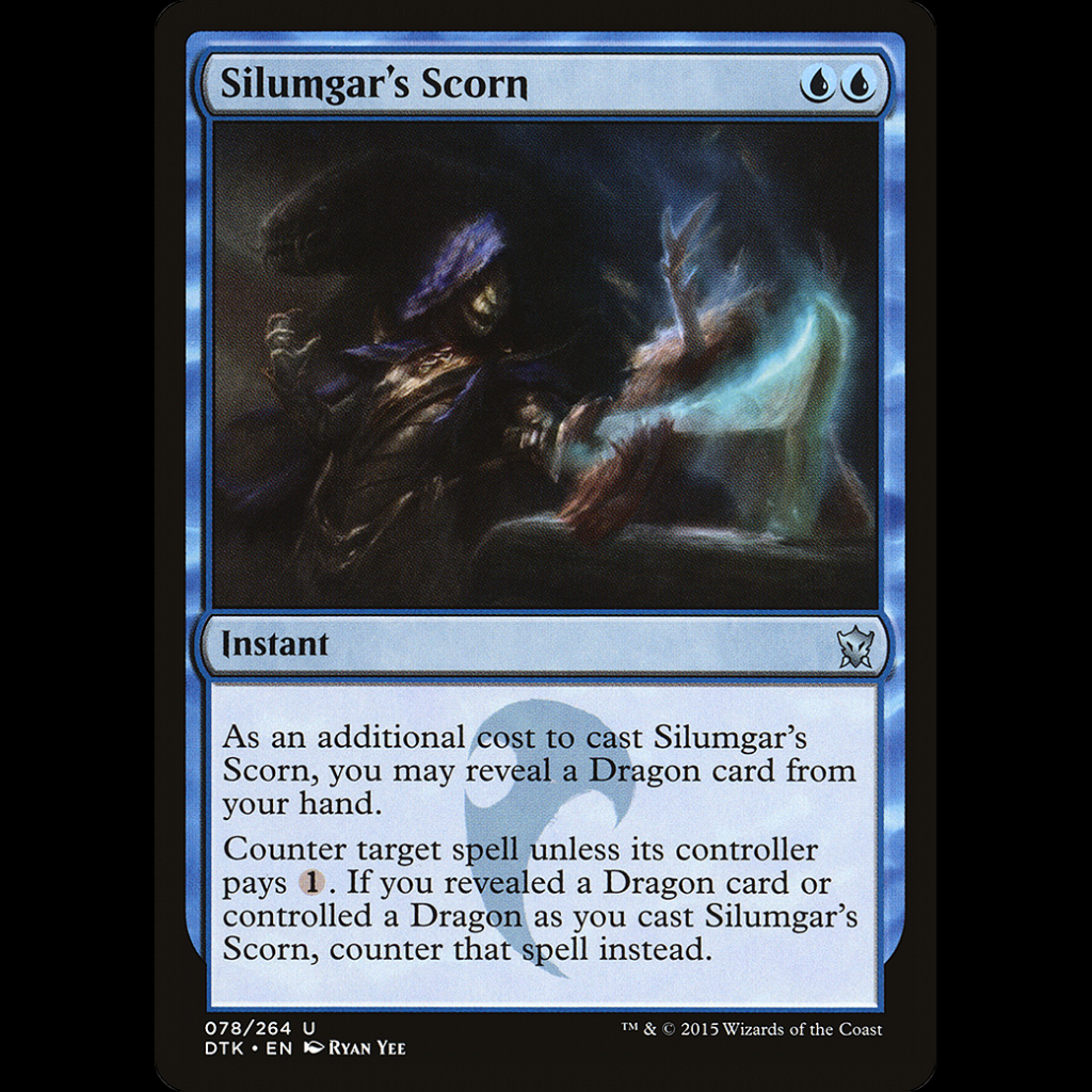 MTG Silumgar's Scorn Dragons of Tarkir dtk#78 - Madtoyz