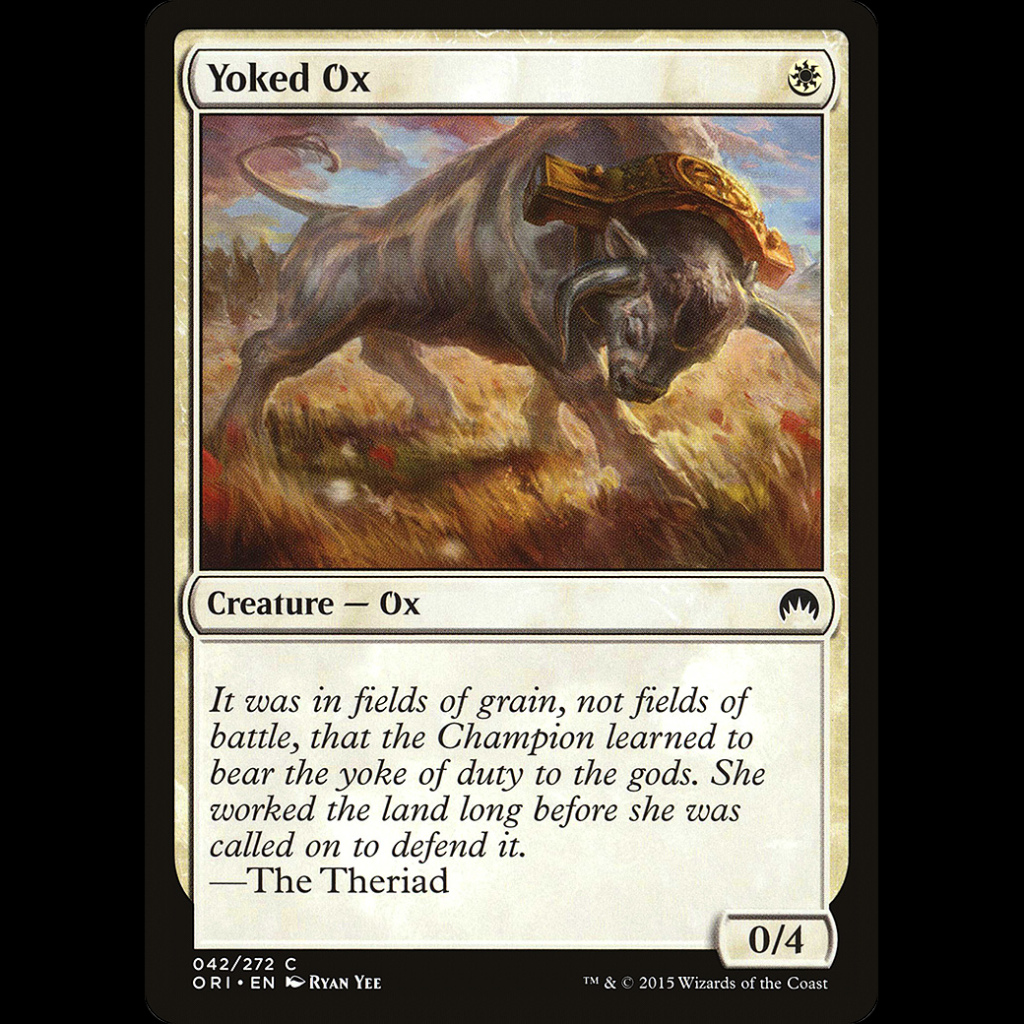 MTG Buey sometido (Yoked Ox) Magic Origins ori#42 - Madtoyz
