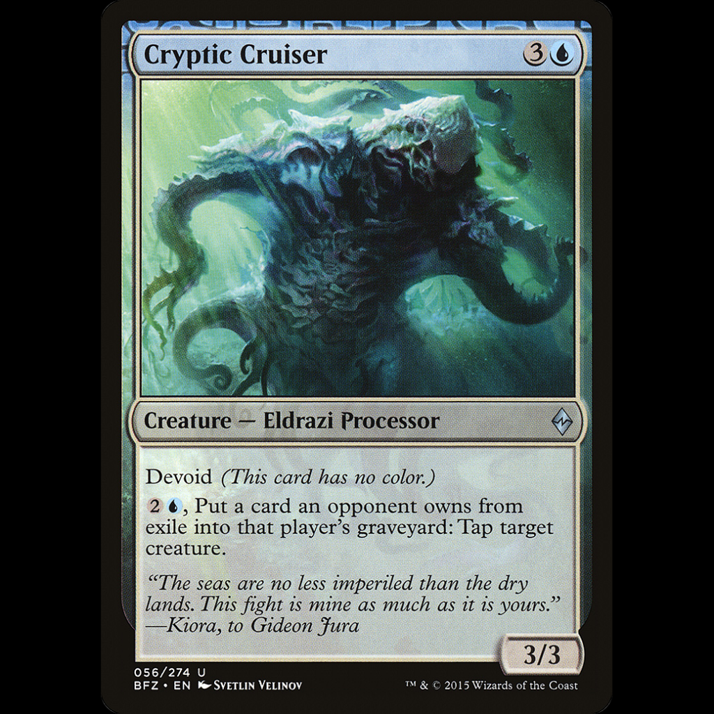 MTG Cruzador Críptico (Cryptic Cruiser) Battle for Zendikar bfz#56 ...