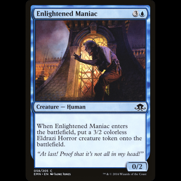 MTG Enlightened Maniac Eldritch Moon emn#58 - Madtoyz