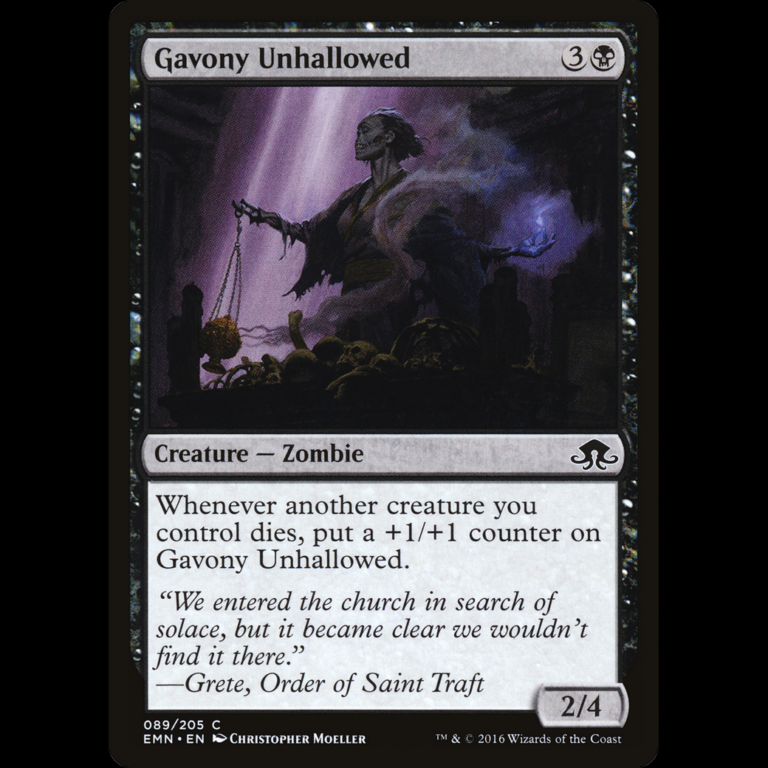 MTG Gavony Unhallowed Eldritch Moon emn#89 - Madtoyz
