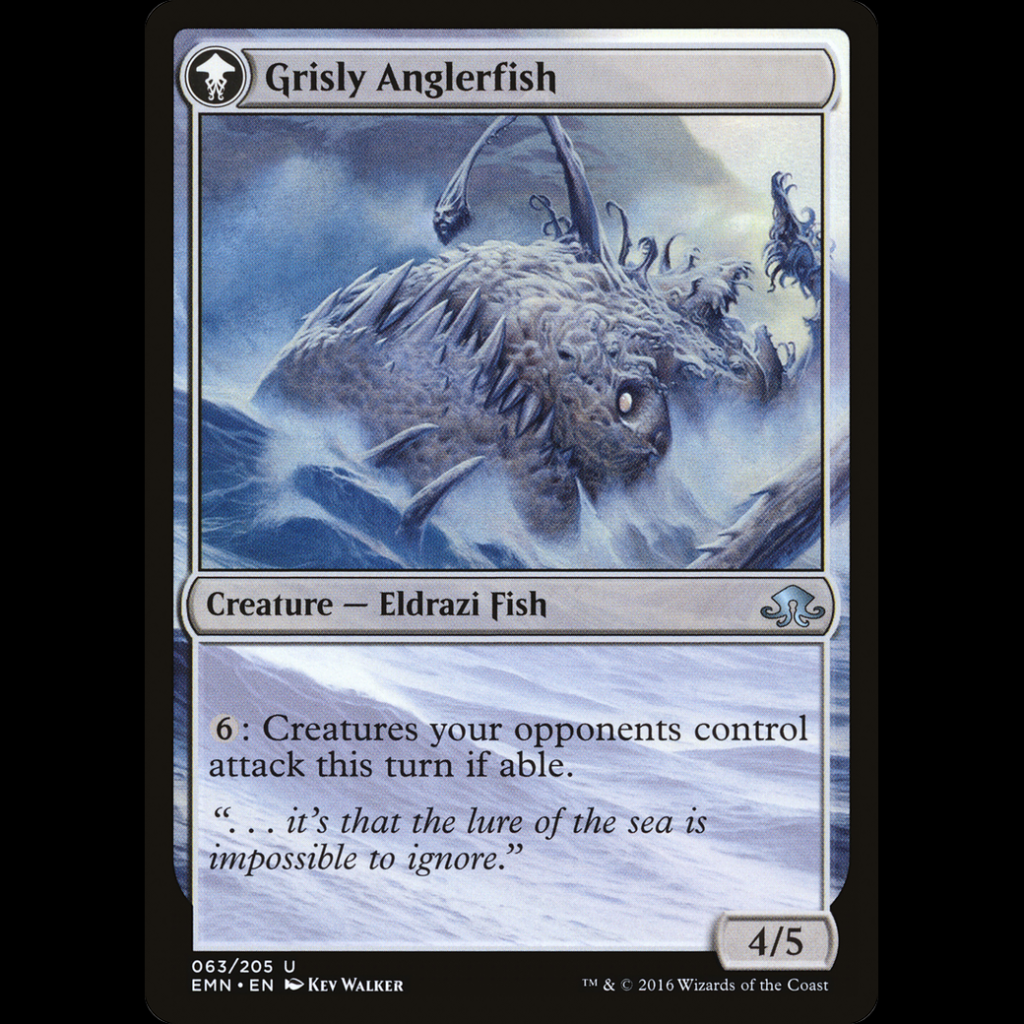 MTG Grizzled Angler // Grisly Anglerfish Eldritch Moon emn#63 - Madtoyz