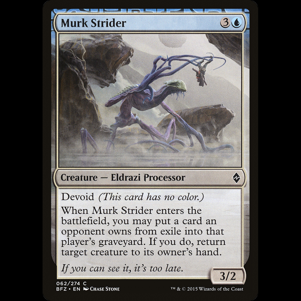 MTG Zancudo lóbrego (Murk Strider) Battle for Zendikar bfz#62 - Madtoyz