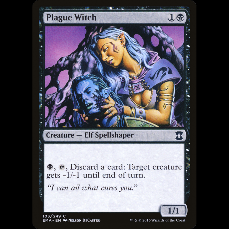 MTG Plague Witch Eternal Masters ema#103 - Madtoyz