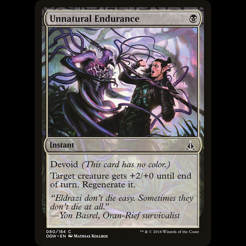 MTG Unnatural Endurance Oath of the Gatewatch ogw#80 - Madtoyz