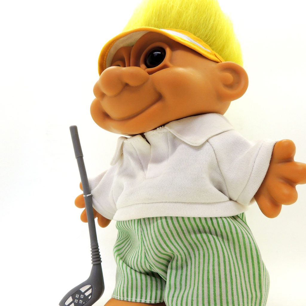 Troll Golf Golfista Golfer Grande Russ - Madtoyz