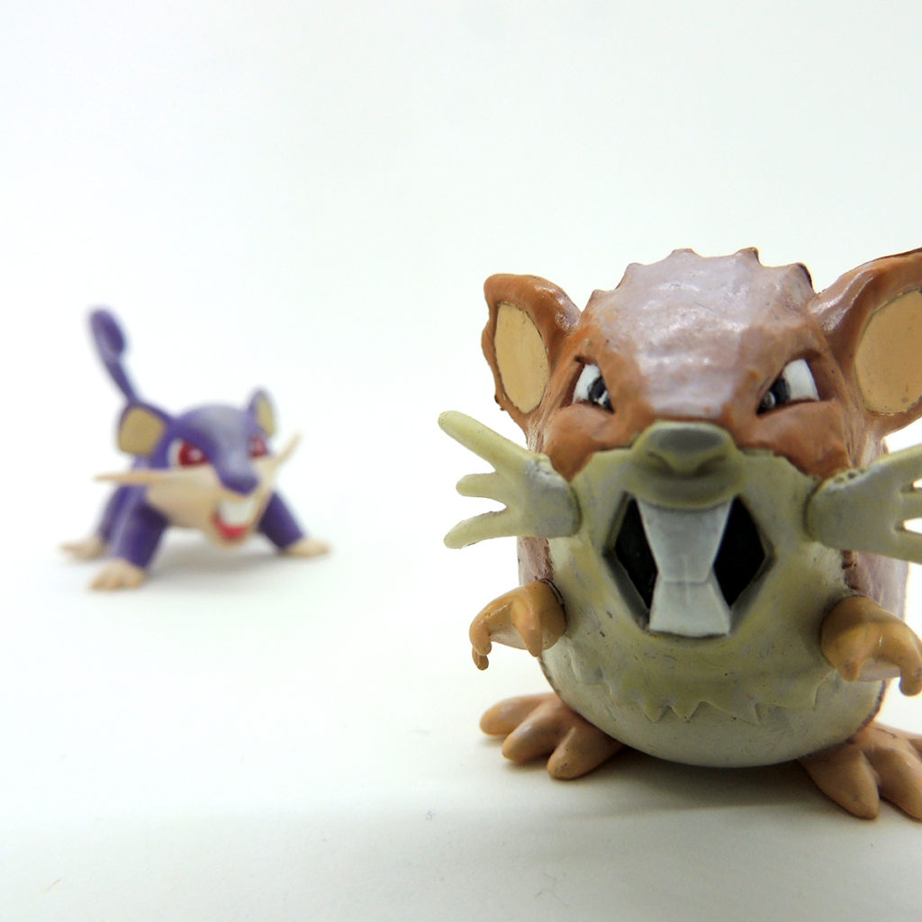 Pokemon Ratatta Raticate Tomy Vintage - Madtoyz