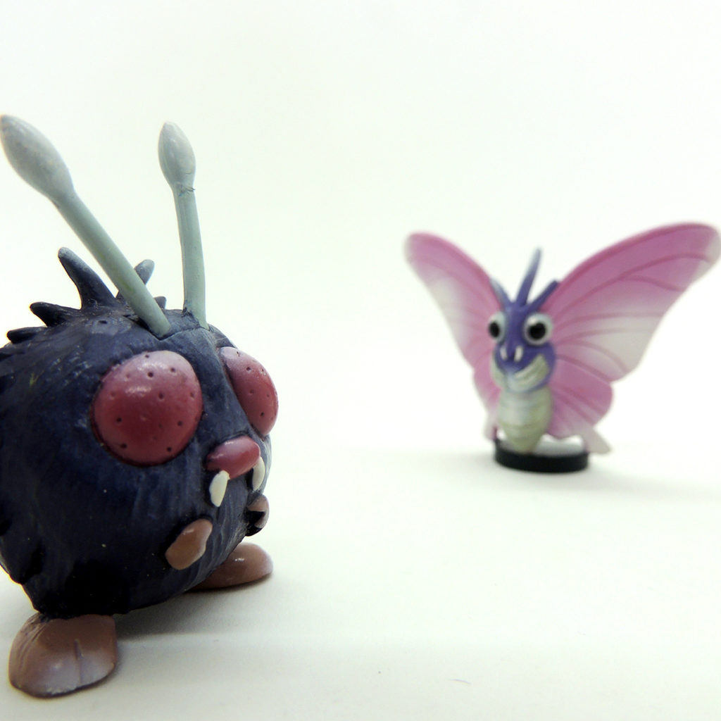 Pokemon Venonat Venomoth Tomy 1998 Vintage - Madtoyz