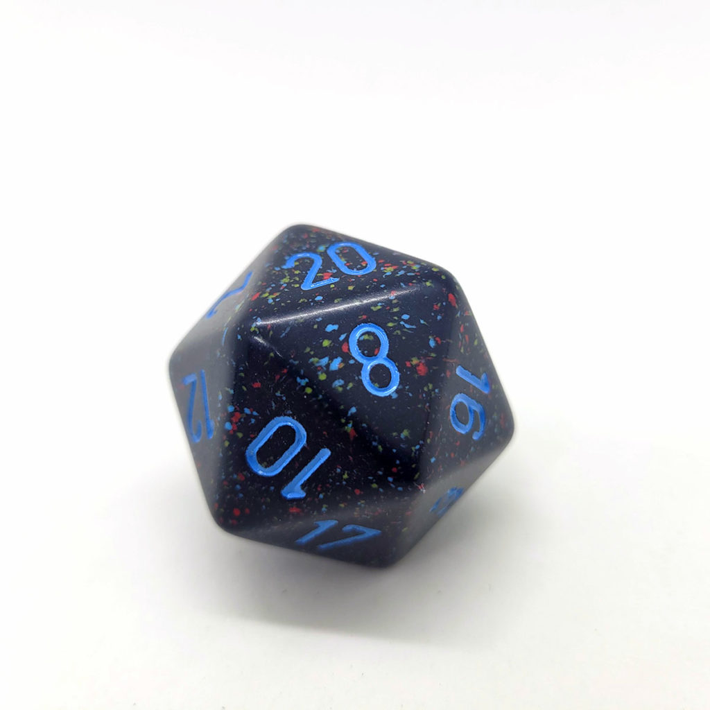 Dado 20 MTG Rol 34mm Chessex Speckled Blue Stars - Madtoyz