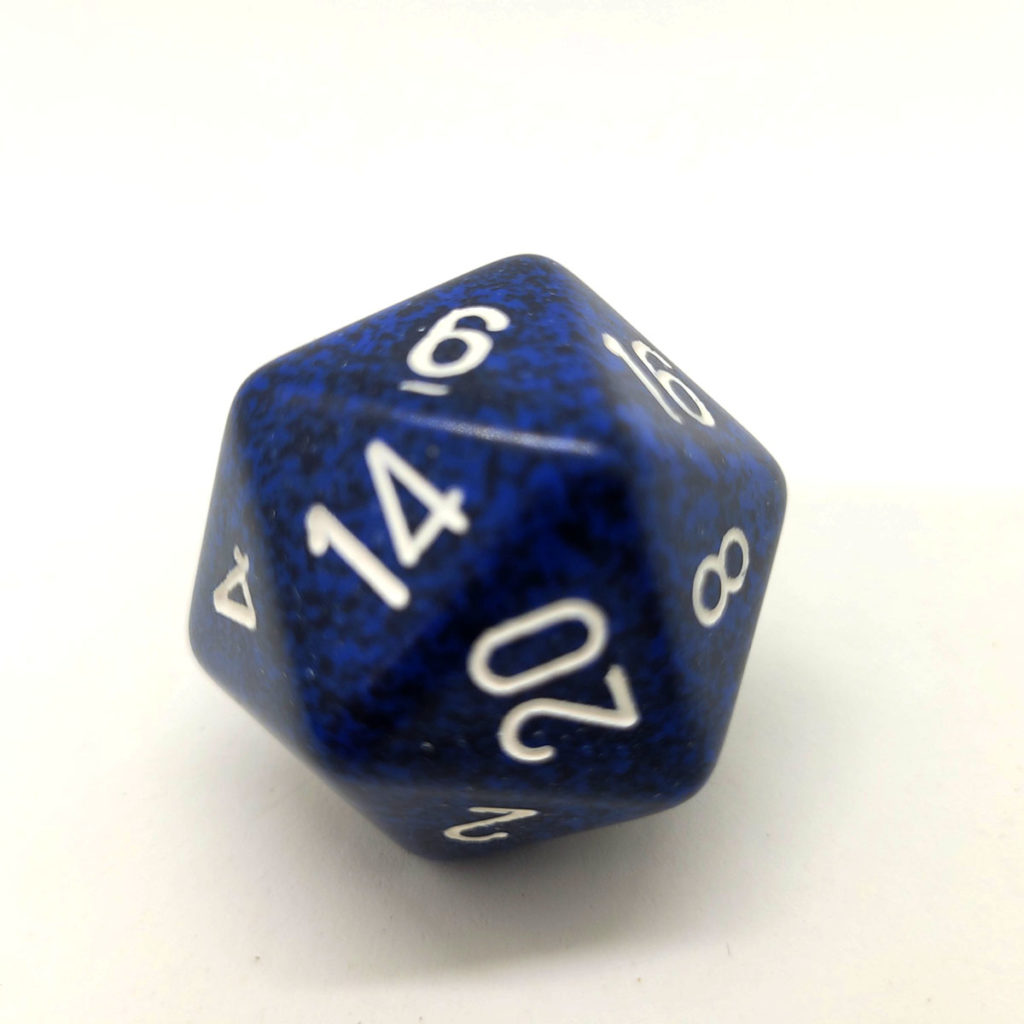 Dado 20 MTG Rol 34mm Chessex Speckled Stealth - Madtoyz
