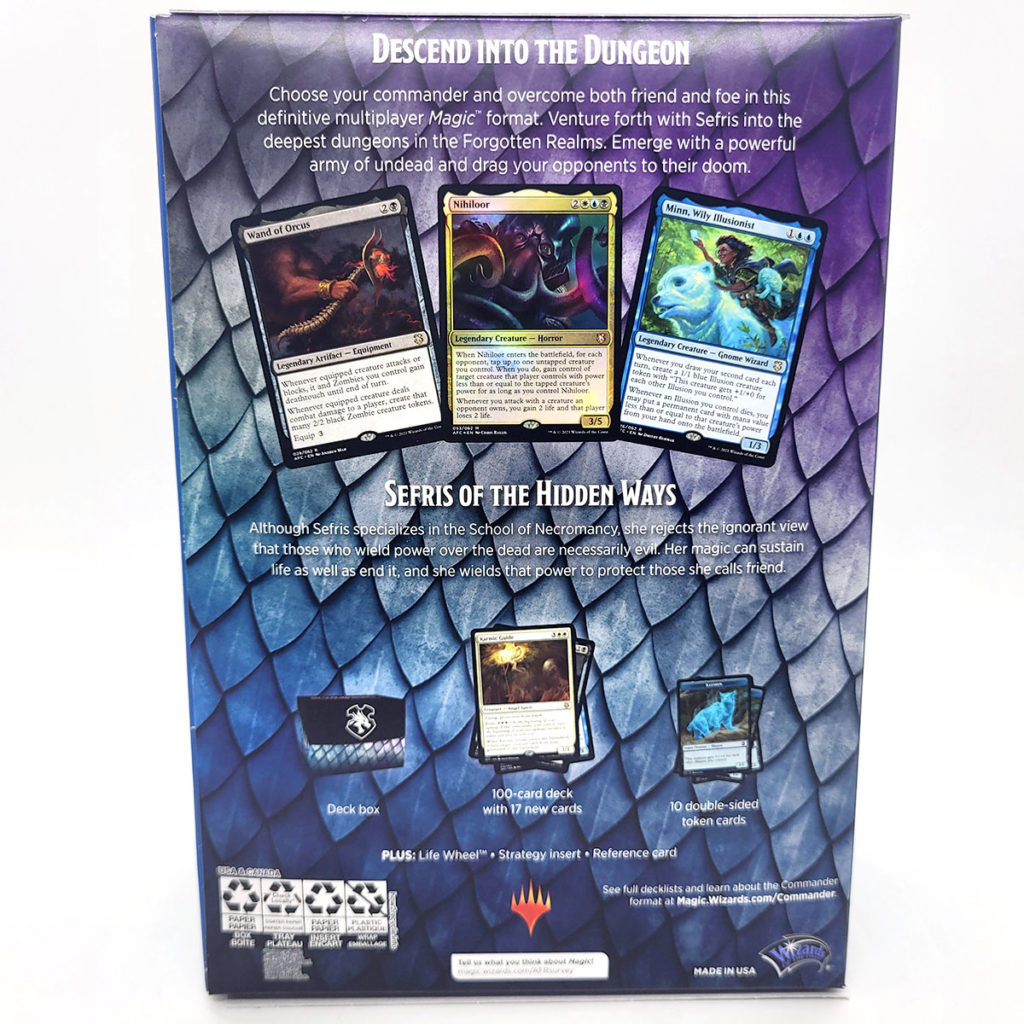 Magic The Gathering Commander Dungeons of Death D&D - Madtoyz