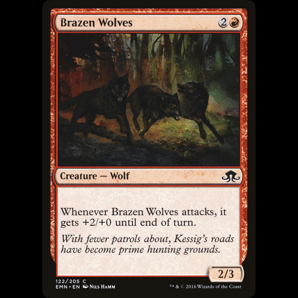 MTG Brazen Wolves Eldritch Moon emn#122 - Madtoyz