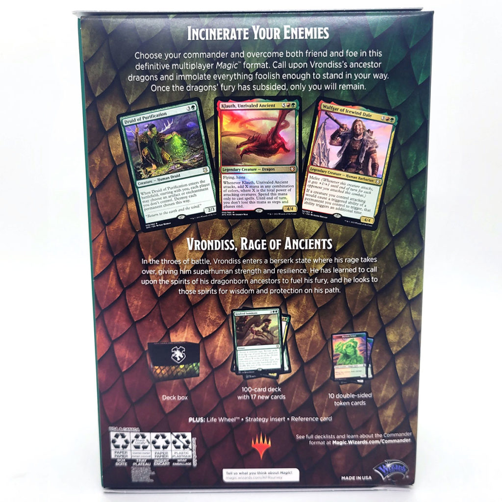 Magic The Gathering Commander Draconic Rage D&D - Madtoyz