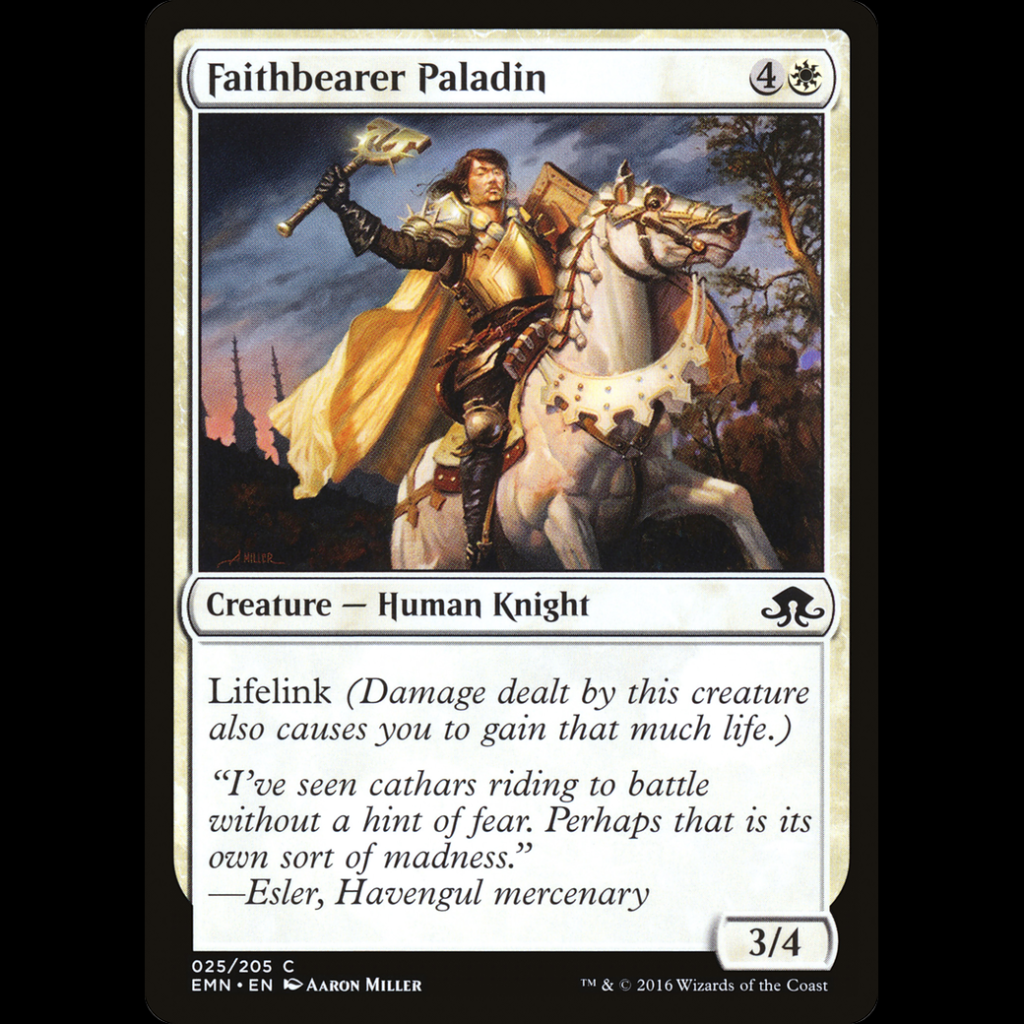 MTG Faithbearer Paladin Eldritch Moon emn#25 - Madtoyz