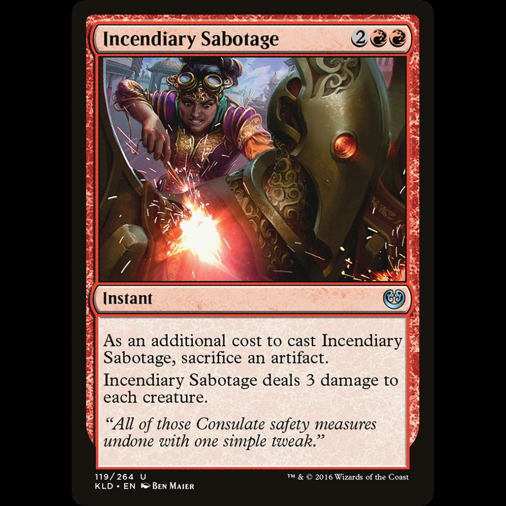 MTG Sabotaje incendiario (Incendiary Sabotage) Kaladesh kld#119 - Madtoyz