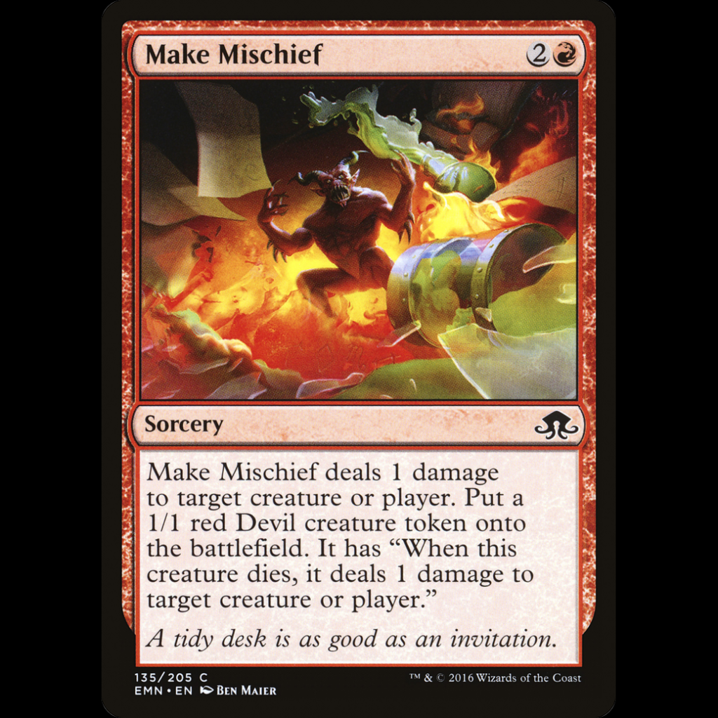 MTG Jugarreta diabólica (Make Mischief) Eldritch Moon emn#135 - Madtoyz