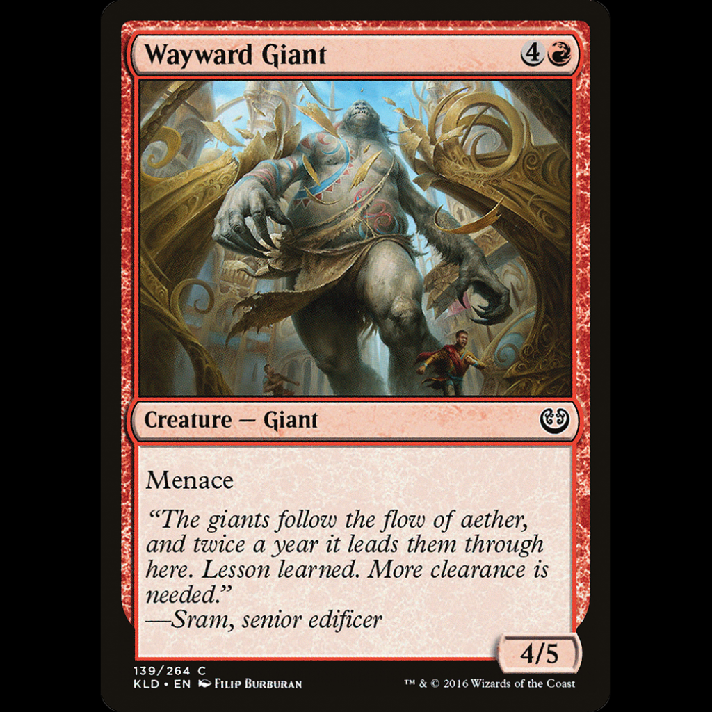 MTG Wayward Giant Kaladesh kld#139 - Madtoyz