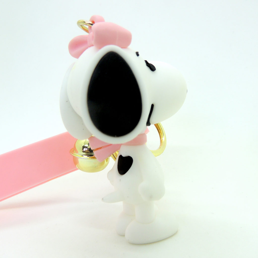 Snoopy Rosa Keyring Llavero 6cm Bootleg Chibi - Madtoyz